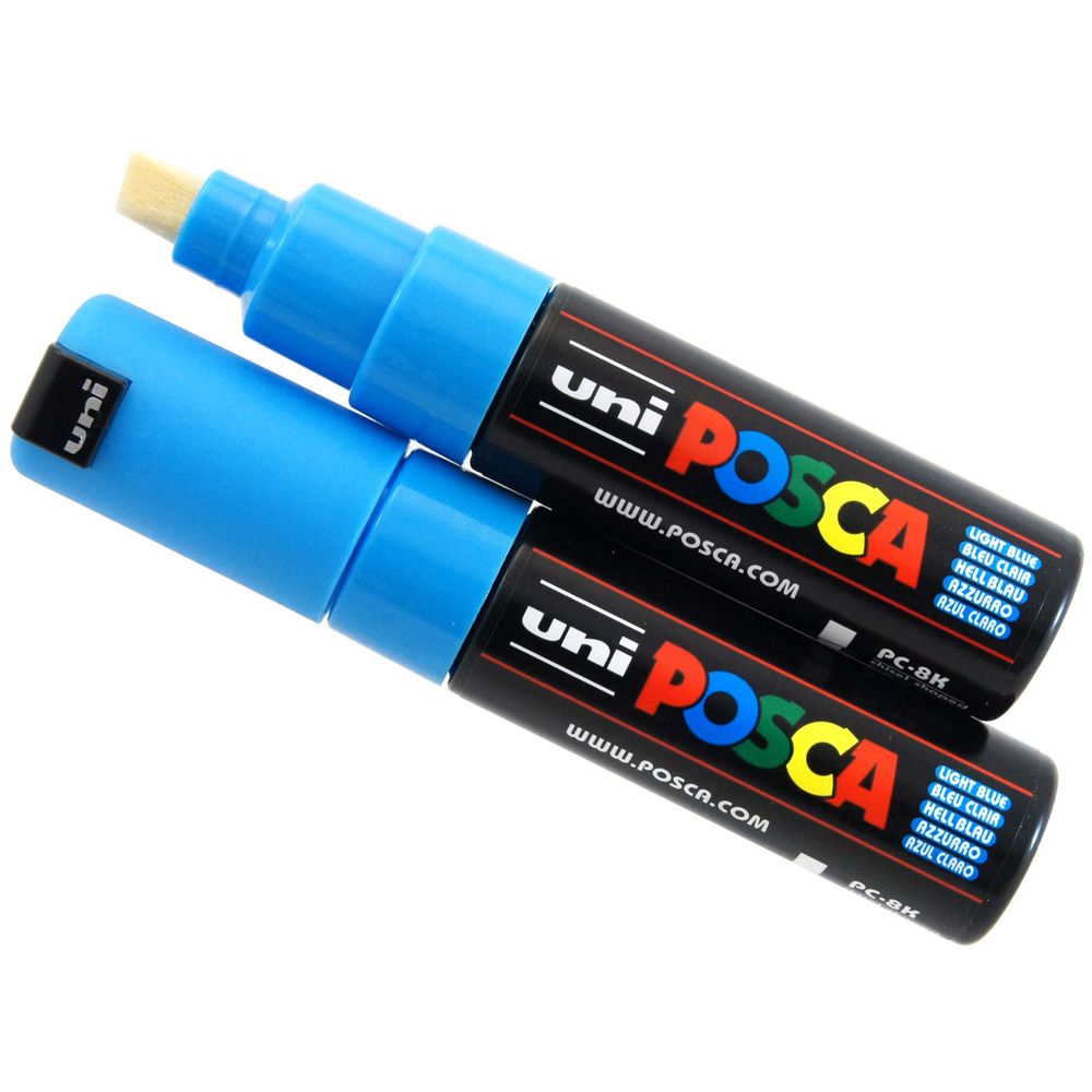 MARCADOR POSCA 8MM CHANFRADA REF.PC-8K UNI-BALL AVULSO - GrafittiArtes