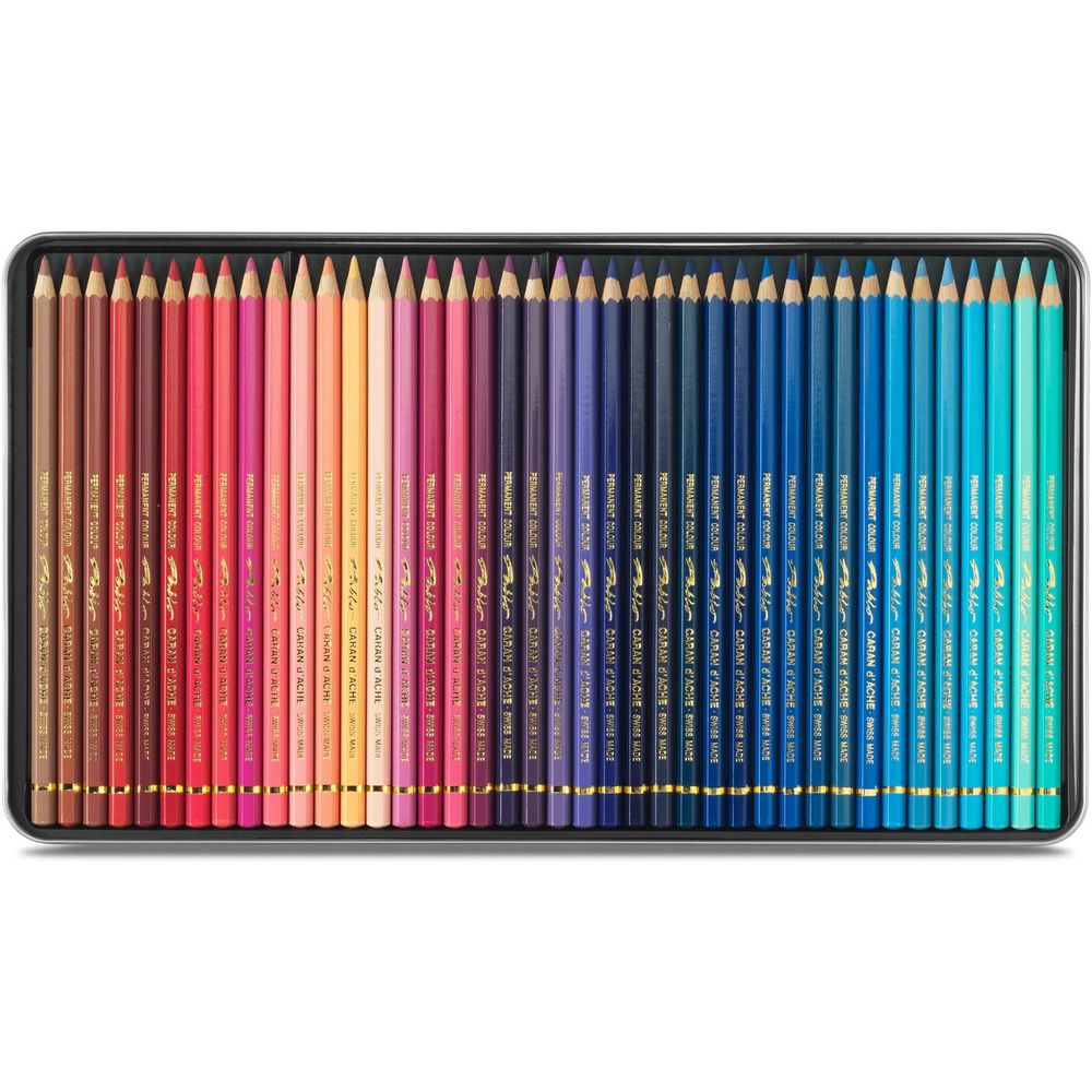 Lápis de Cor Pablo Estojo com 120 Cores Caran D'Ache - GrafittiArtes