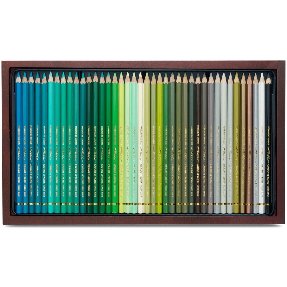 Lápis de Cor Pablo Estojo de Madeira com 120 Cores Caran D'Ache ...