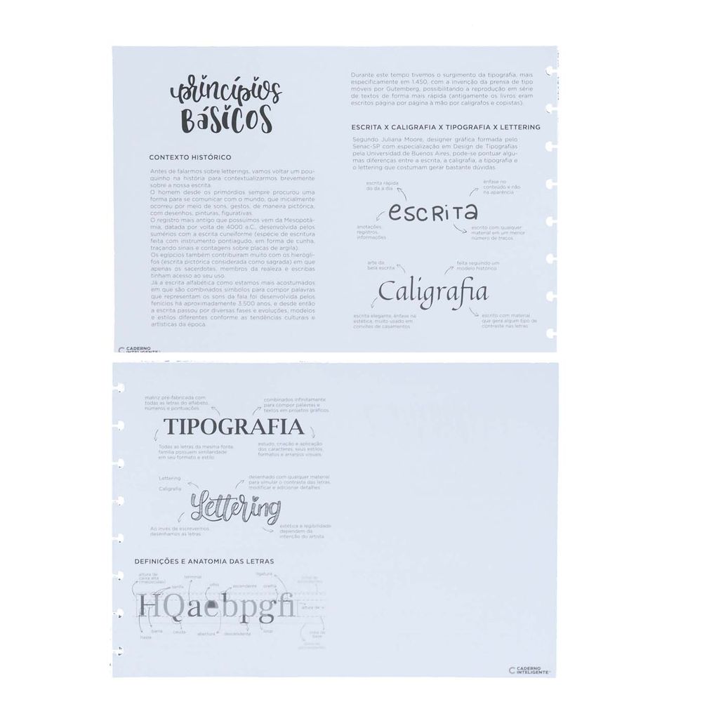 Caderno de Lettering by Kemily Caderno Inteligente - GrafittiArtes
