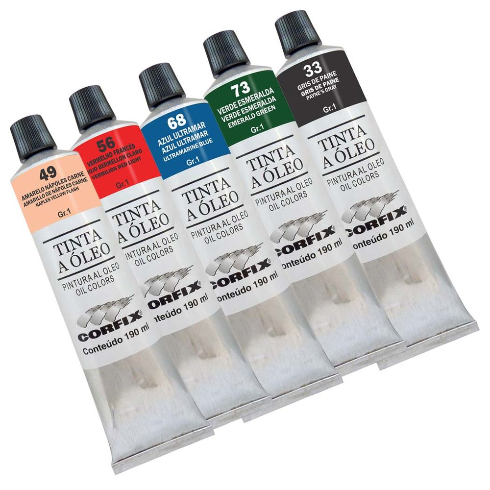Tinta a Óleo Corfix 190 ml Gr-I Avulso - GrafittiArtes